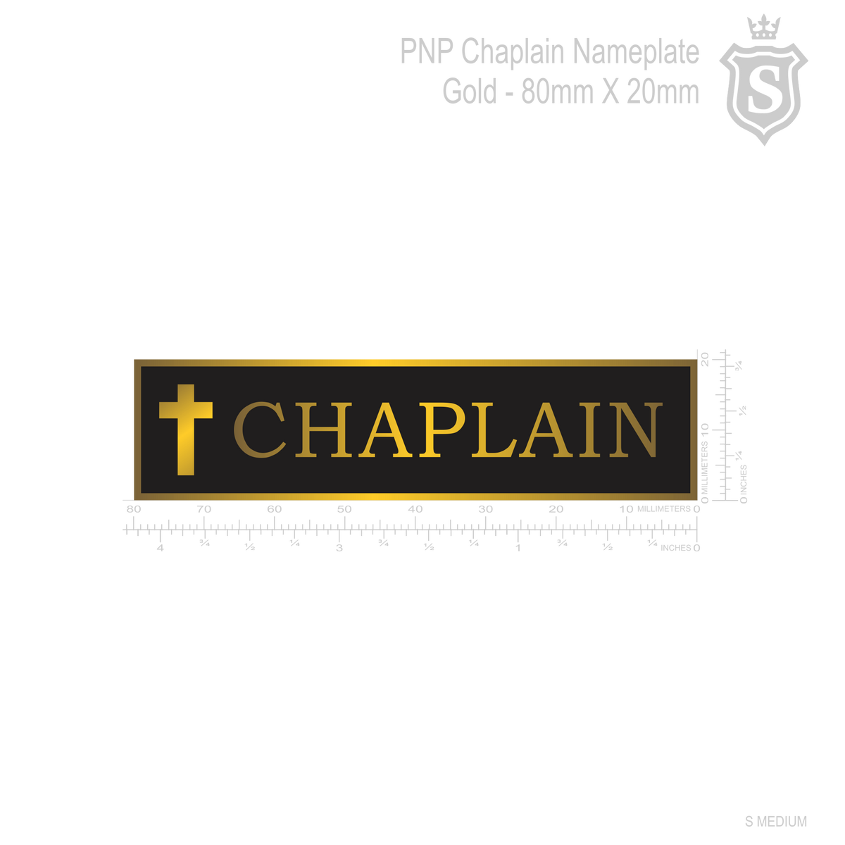 PNP Chaplain Nameplate – Suarez Arts