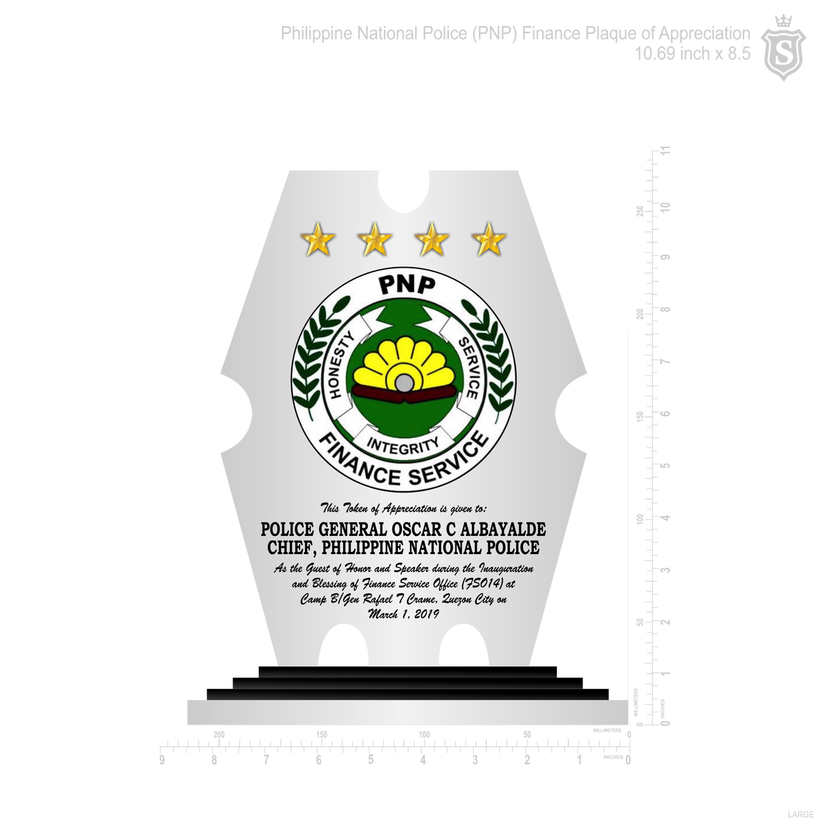 Philippine National Police Shield Plaque – Suarez Arts