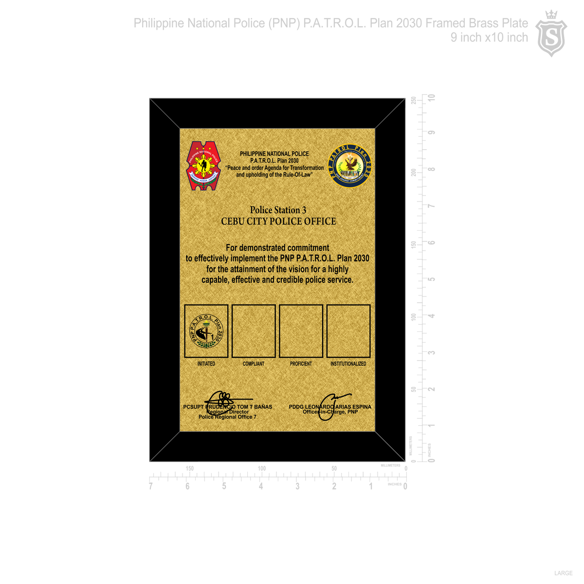 Pnp Patrol Plaque – Suarez Arts