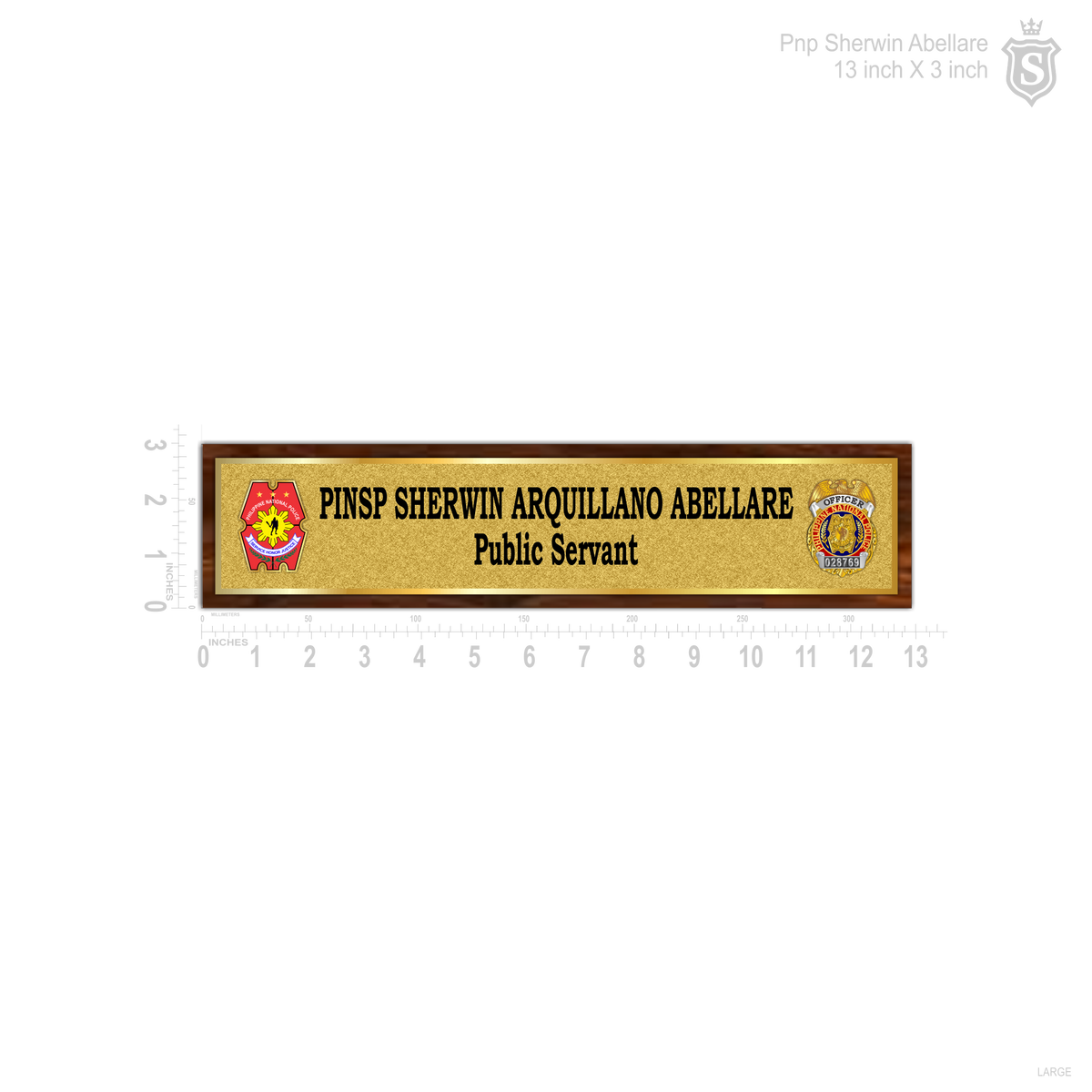 Philippine National Police (PNP) Table Signage – Suarez Arts