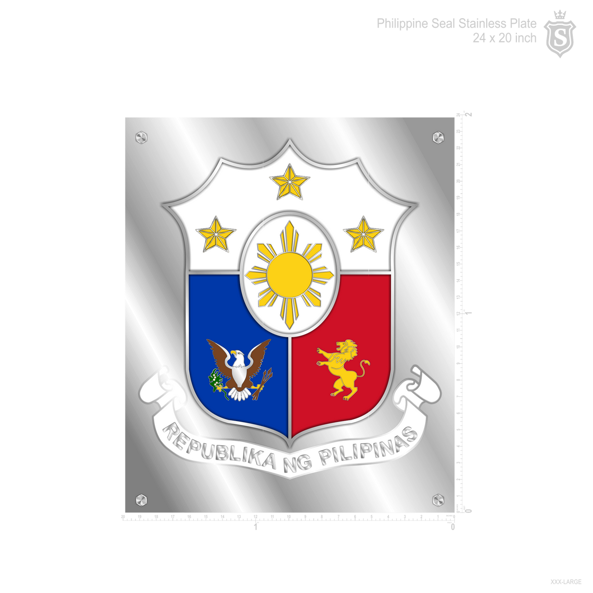Philippine Seal Stainless Signage – Suarez Arts