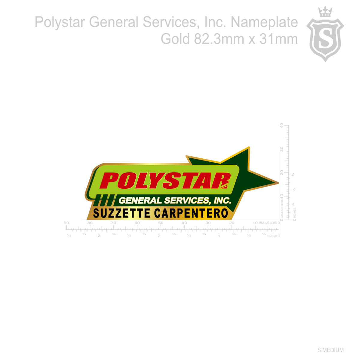 Polystar General Services Inc. Nameplate – Suarez Arts