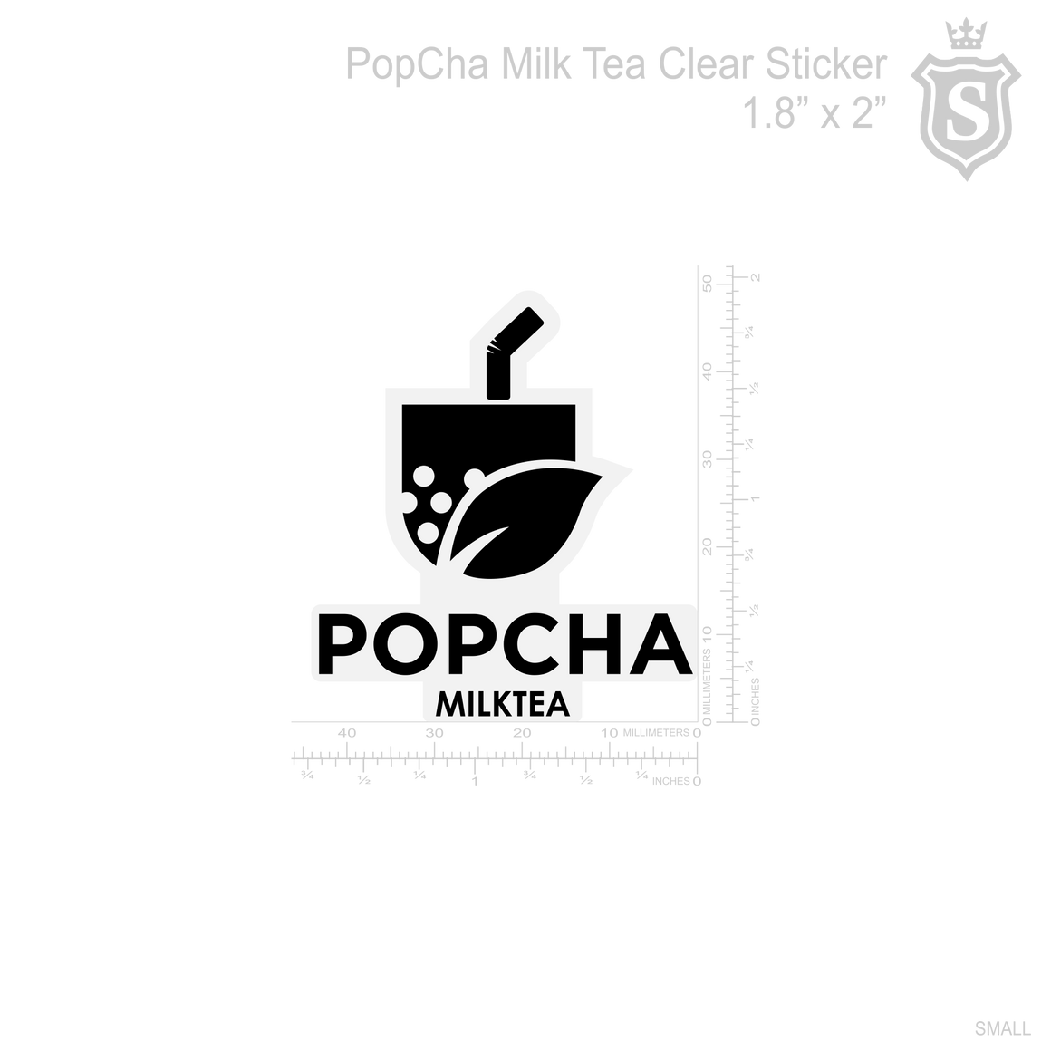 POPCHA MILK TEA CUP STICKER – Suarez Arts