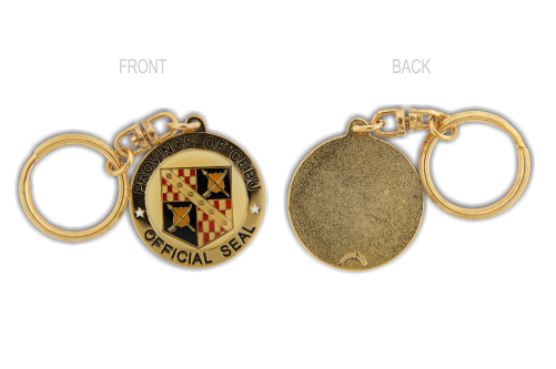 Province of Cebu Official Seal Keychain Gold 32mm – Suarez Arts