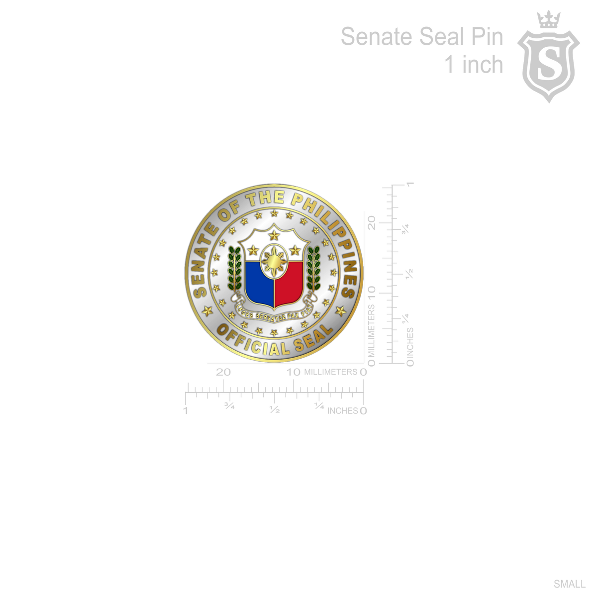 Senate Seal Pin – Suarez Arts