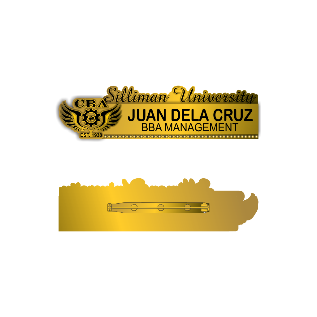 Silliman University Nameplate - BBA Management – Suarez Arts
