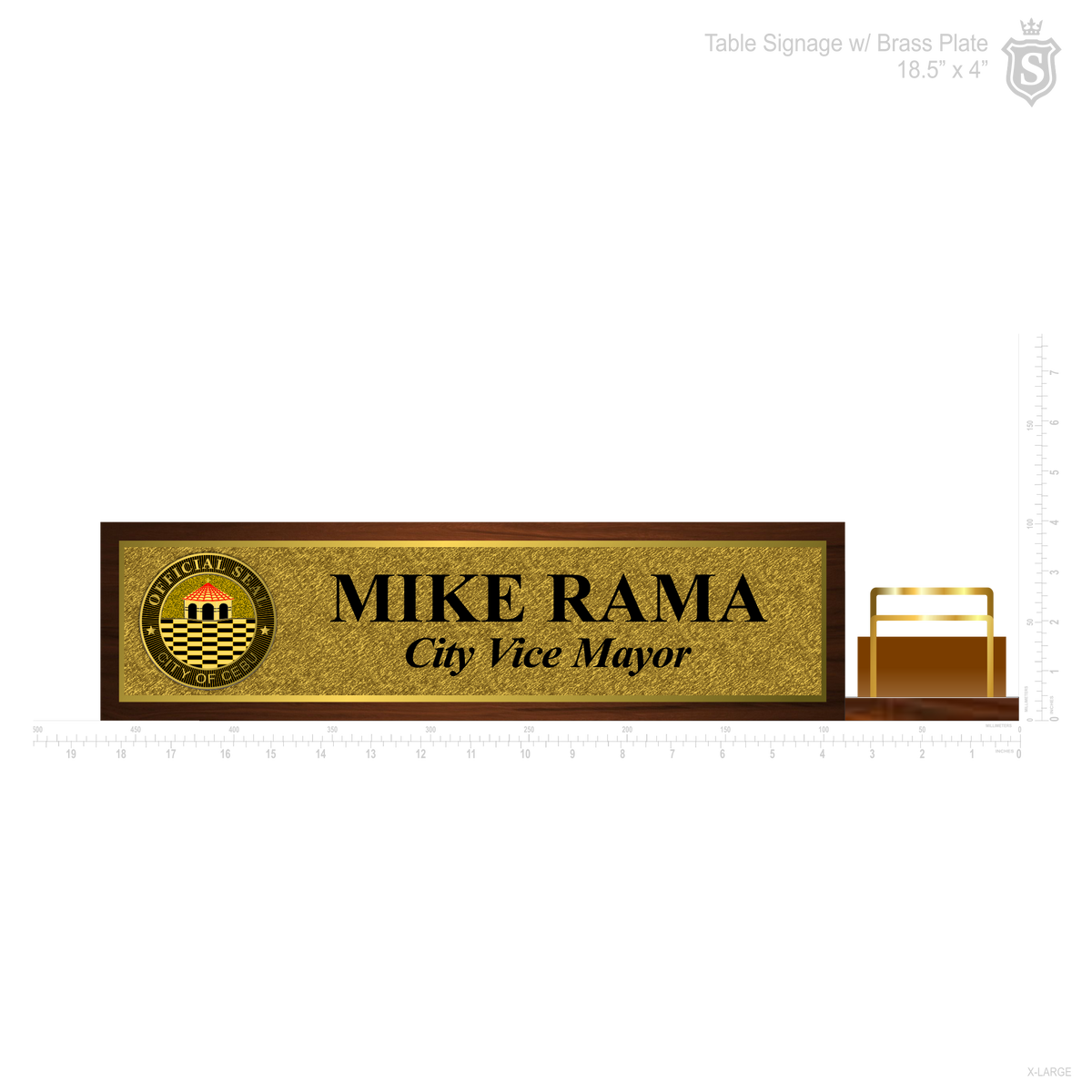 Cebu City Hall Vice Mayor Table Signage – Suarez Arts