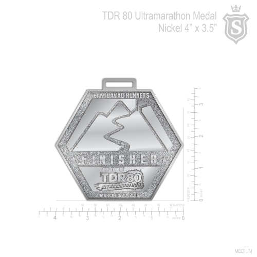 TDR 80 Ultramarathon Medal – Suarez Arts