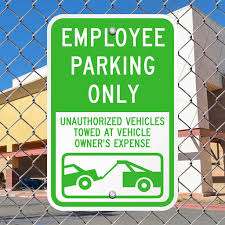 Employee Parking Acrylic Signage – Suarez Arts
