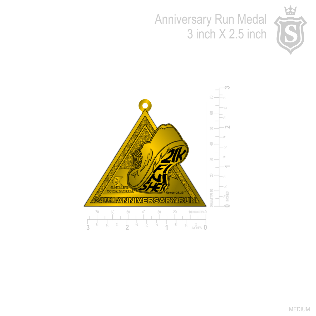Gaisano Country Mall - Anniversary Run Medal – Suarez Arts
