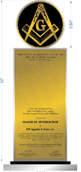 Mason Plaque 5.5" x 12" – Suarez Arts